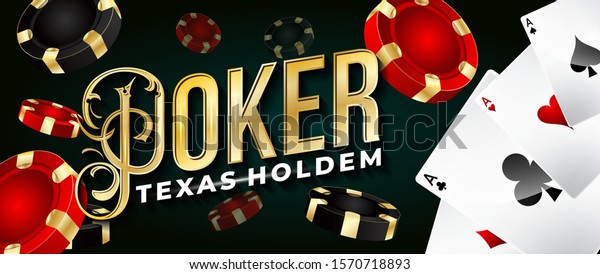 Poker Texas Holdem Background Element Card Stock Vector (Royalty Free ...