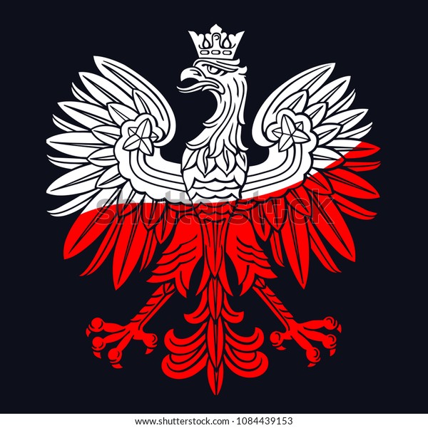 Poland Eagle National White Red Colors Stock Vector (Royalty Free ...