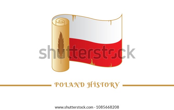 Poland Flag Poland History Stock Vector (Royalty Free) 1085668208 ...