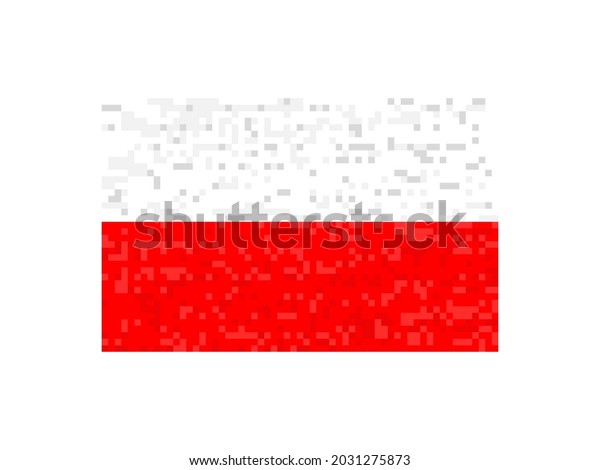 Poland Flag Pixel Art 8bit Poland Stock Vector (Royalty Free ...