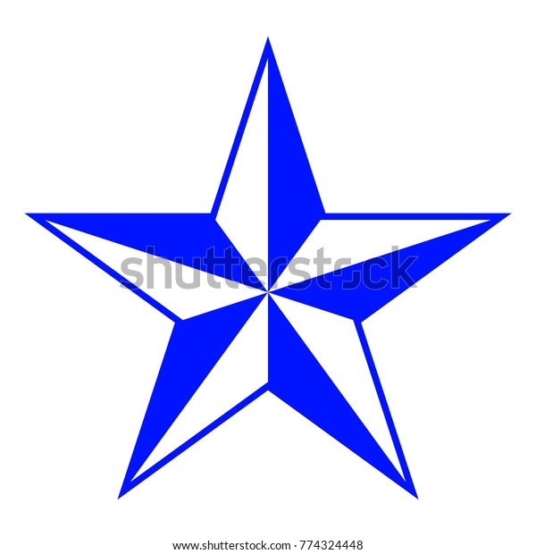 Polestar North Star Compass On Isolated: vector de stock (libre de ...