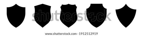 Police Badge Shape Vector Military Shield Stock Vector (Royalty Free ...