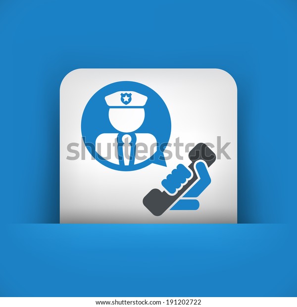Police Call Number Stock Vector (Royalty Free) 191202722 | Shutterstock