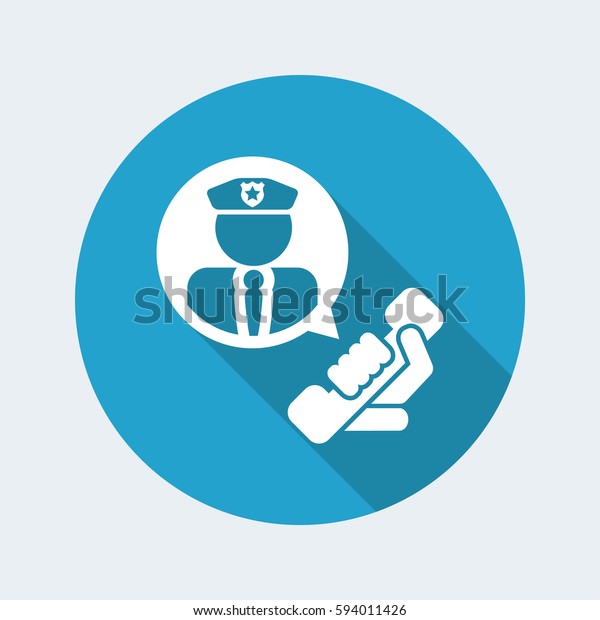 Police Call Number Stock Vector (Royalty Free) 594011426 | Shutterstock