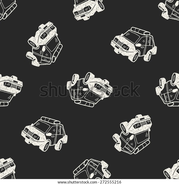 Police Car Doodle Stock Vector (Royalty Free) 272555216 | Shutterstock