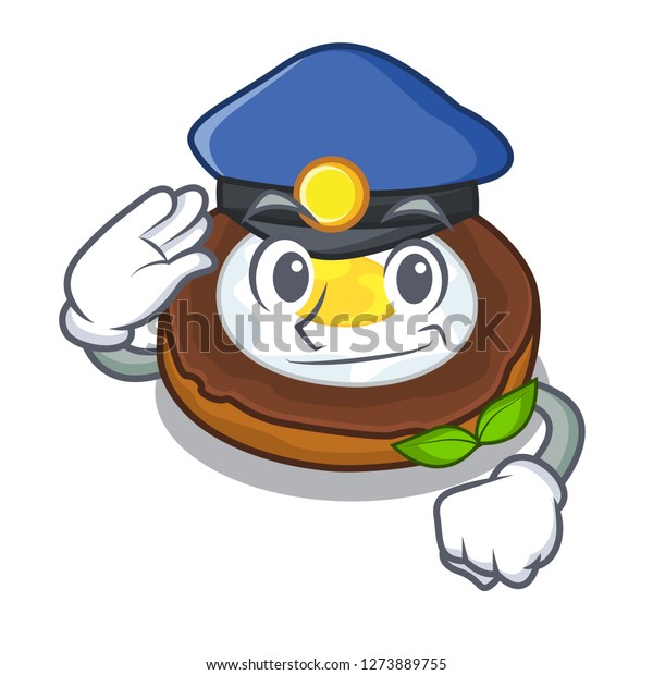 Police Egg Scotch Cartoons Ready Served Stock Vector (Royalty Free ...