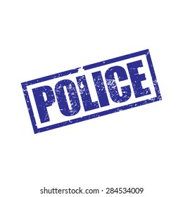 Police Grunge Stamp Effect Vector Illustration Stock Vector (Royalty ...