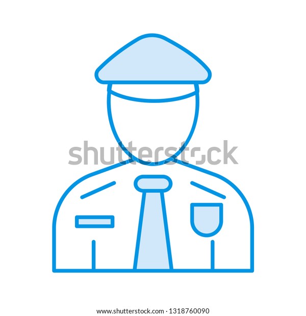 Police Guard Avatar Stock Vector (Royalty Free) 1318760090 | Shutterstock