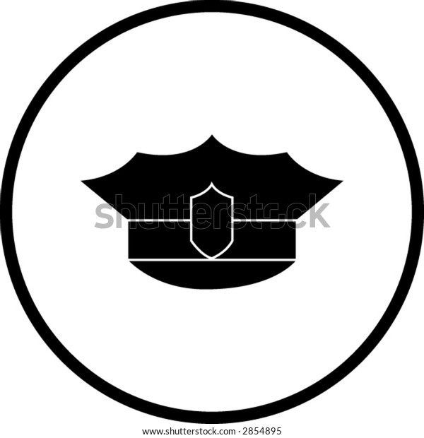 Police Hat Symbol Stock Vector (Royalty Free) 2854895