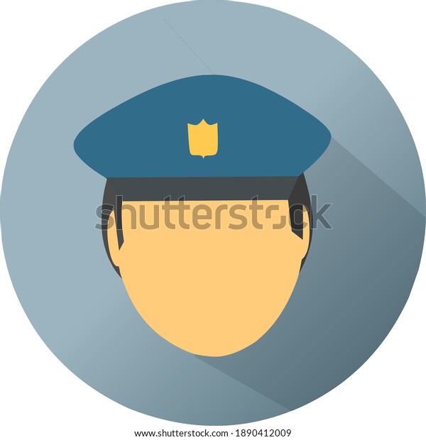 Police Head Icon Police Vector Stock Vector (Royalty Free) 1890412009 ...