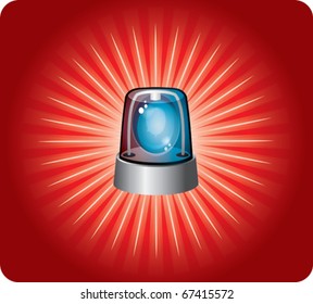 Police Light Alarm Stock Vector (Royalty Free) 67415572
