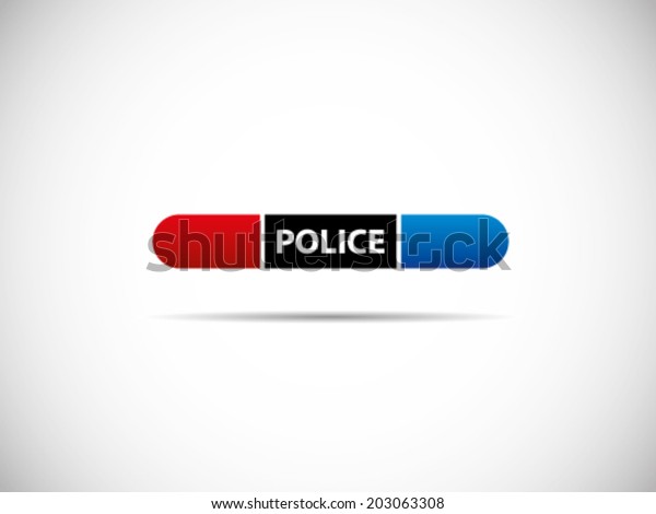 Police Light Icon Stock Vector (Royalty Free) 203063308 | Shutterstock