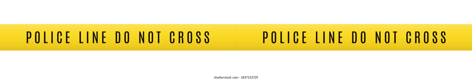 Police Line Do Not Cross Barrier Stock Vector (Royalty Free) 1837153729 ...