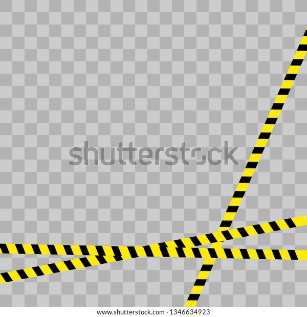 Police Line Set Construction Site Danger Stock Vector (Royalty Free ...