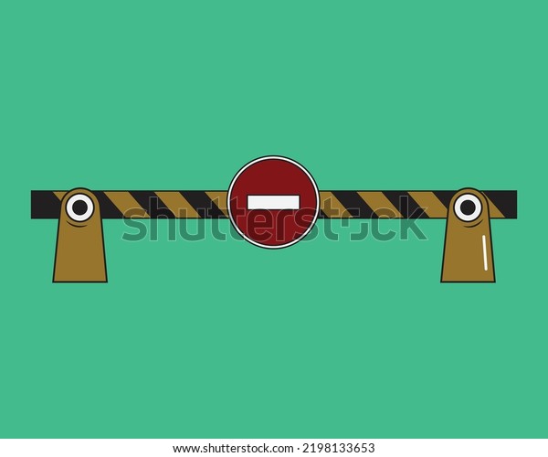 Police Lines Forbidden Cross Stock Vector (Royalty Free) 2198133653 ...