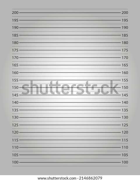 Police Mugshot Background Centimeters Height Chart: เวกเตอร์สต็อก (ปลอด ...