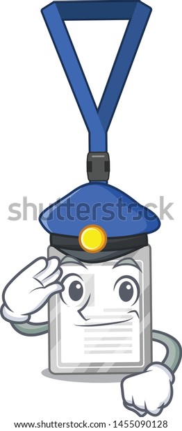 Police Name Tag Character Shape Stock Vector (Royalty Free) 1455090128 ...