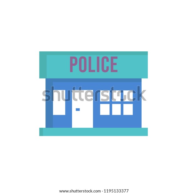 Police Office Icon Vector Flat Style Stock Vector (Royalty Free ...