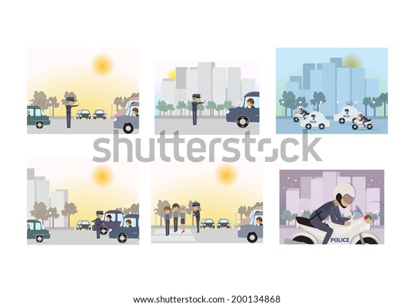 Police Public Safety Security Jobs Set Stock Vector (Royalty Free ... Police Public Safety Security Jobs Set Stock Vector (Royalty Free ...