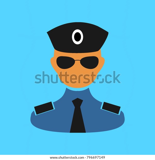 Police Sign Icon Stock Vector (Royalty Free) 796697149 | Shutterstock