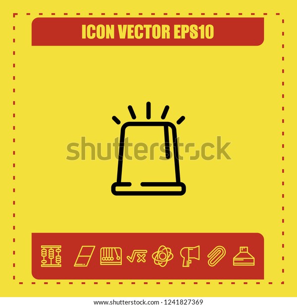 Police Silence Icon Vector Stock Vector (Royalty Free) 1241827369 ...