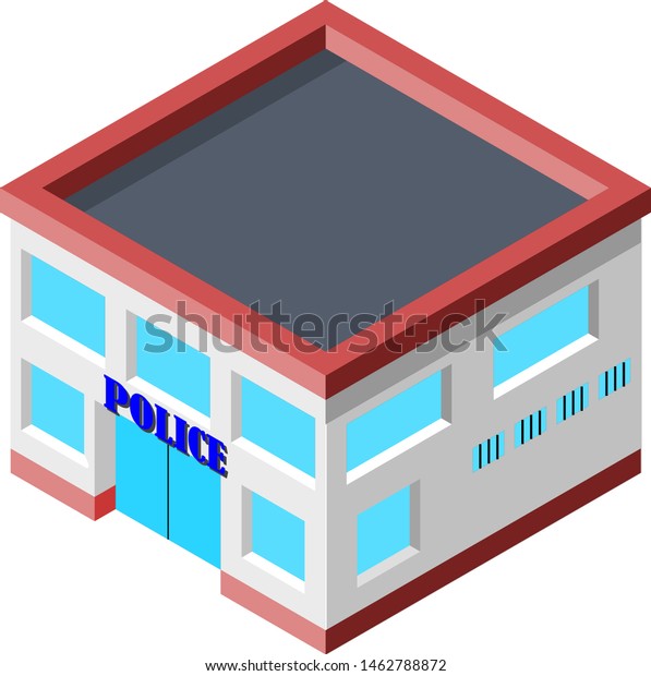 Police Station Building Cells Stock Vector (Royalty Free) 1462788872 ...