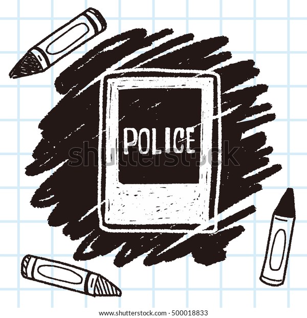 Police Station Doodle Stock Vector (Royalty Free) 500018833 | Shutterstock