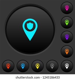 Police Station Gps Map Location Dark Stock Vector (Royalty Free ...