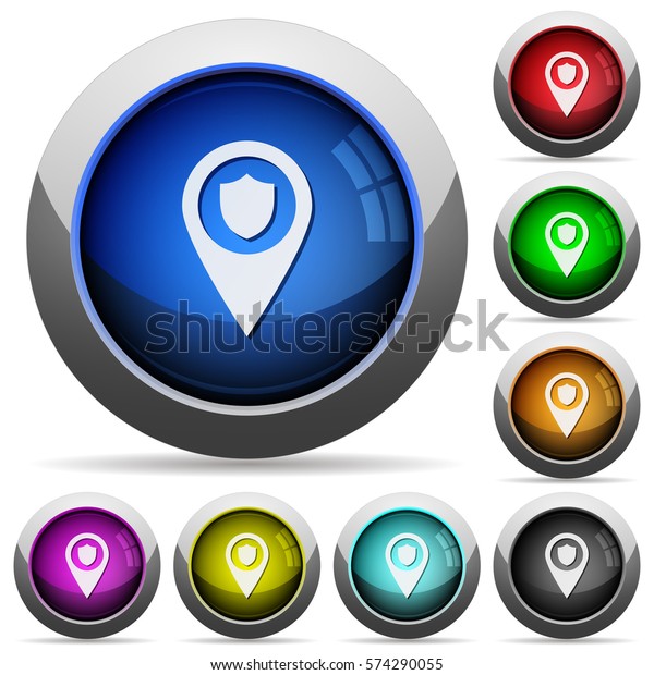 Police Station Gps Map Location Icons 스톡 벡터(로열티 프리) 574290055 ...