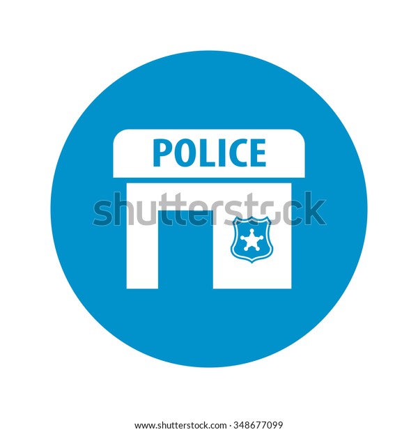 Police Station Icon Stock Vector (Royalty Free) 348677099 | Shutterstock