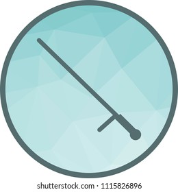 Police Stick Icon Stock Vector (Royalty Free) 1115826896 | Shutterstock