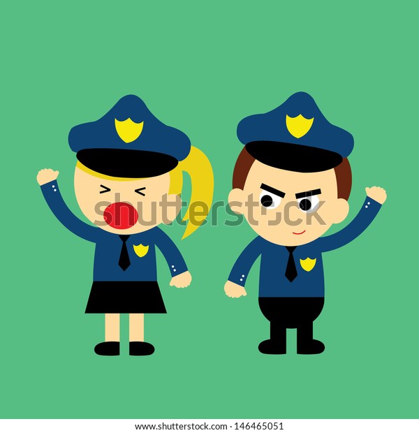 Police Vector Cartoon Uniform Stock Vector (Royalty Free) 146465051 ...