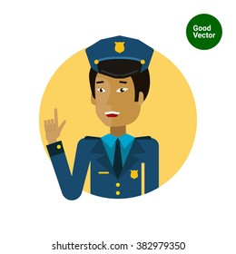 73 Police officer looking up Stock Illustrations, Images & Vectors ...