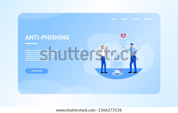 Policeman Attempts Identify Phishing Content Contained Stock Vector ...