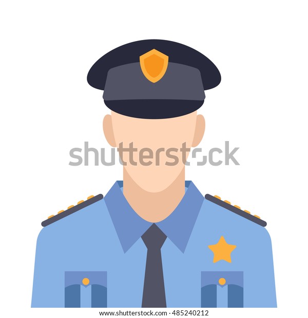 Policeman Flat Icon You Can Be Stock Vector (Royalty Free) 485240212 | Shutterstock