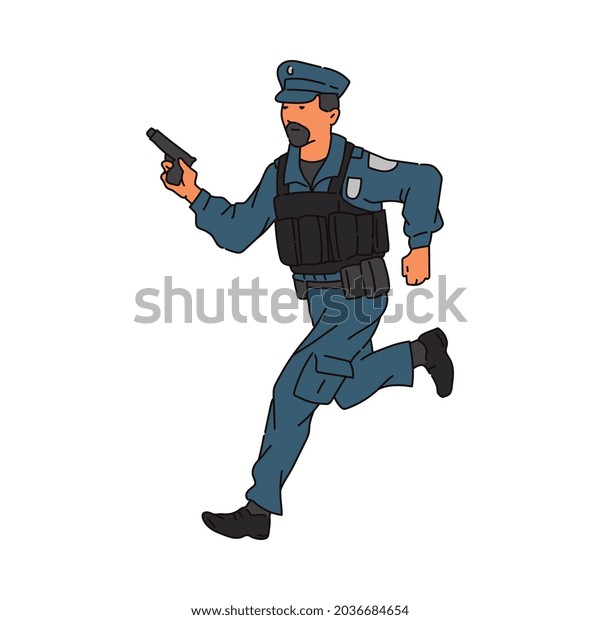 4,994 Man Running With Gun Images, Stock Photos & Vectors | Shutterstock