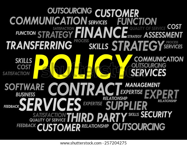 Policy Word Cloud Business Concept Stock Vector (Royalty Free ...