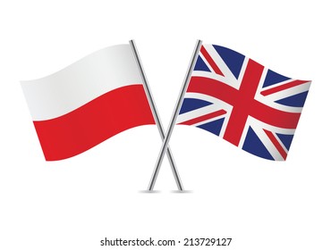 Polish British Flags Vector Illustration: เวกเตอร์สต็อก (ปลอดค่า ...