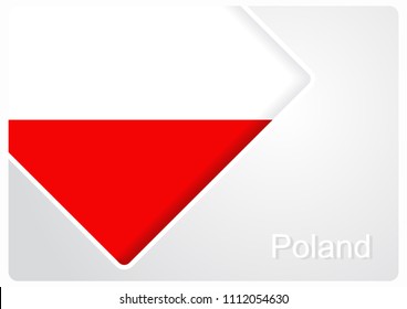 Polish Flag Design Background Layout Vector Stock Vector (Royalty Free ...