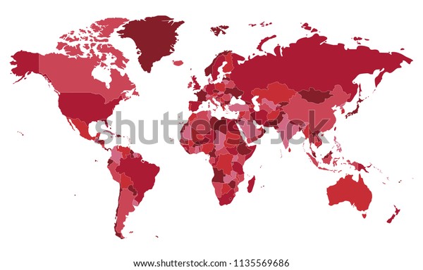 Political Blank World Map Vector Illustration Stock Vector (Royalty ...