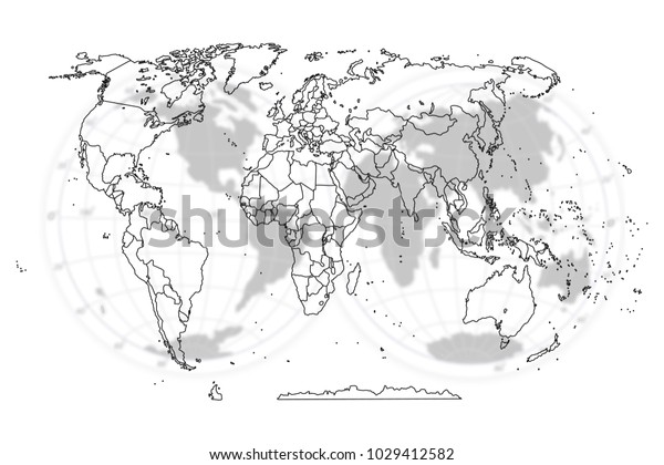 Political Map Abstract World Background Stock Vector (Royalty Free ...