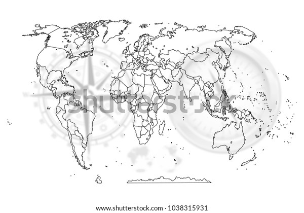 Political Map Abstract World Background Stock Vector (Royalty Free ...