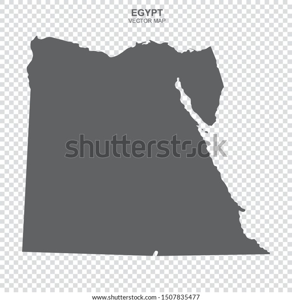 Political Map Egypt On Transparent Background Stock Vector (Royalty ...