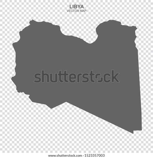 Political Map Libya Isolated On Transparent Stock Vector (Royalty Free ...