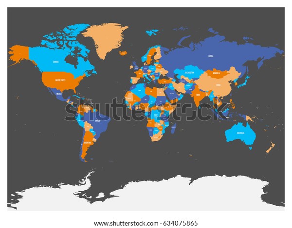 World Political Map Without Names Pdf - Free Math Worksheet Printable