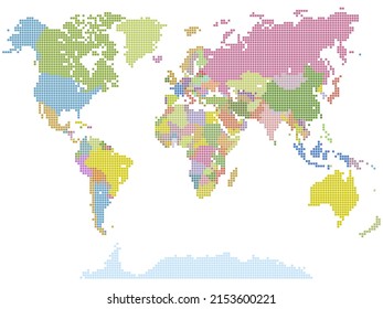 Political Map World Vector Stock Vector (Royalty Free) 2153600221 ...