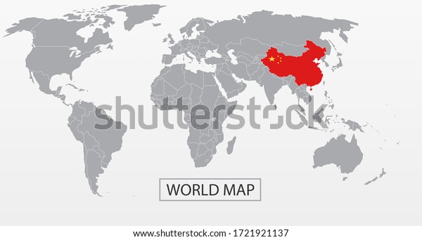 1,439 World Map Highlight China Images, Stock Photos & Vectors ...