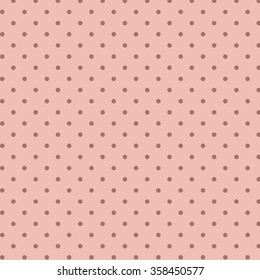 Peach Seamless Polka Dot Pattern Vector Stock Vector (Royalty Free ...