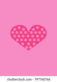 Polka Dot Heart Stock Vector (Royalty Free) 797760766 | Shutterstock