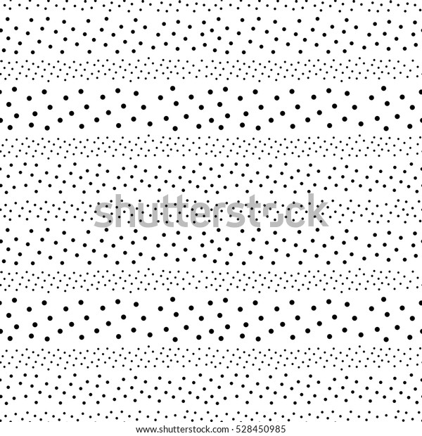 Polka Dot Vector Monochrome Seamless Pattern Stock Vector (Royalty Free ...